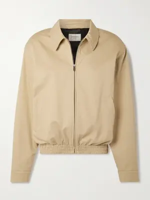 Saint Laurent Cotton-twill Jacket - Neutrals