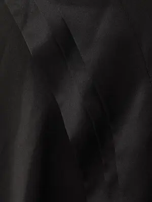 Saint Laurent Asymmetric Tiered Silk-satin Maxi Dress