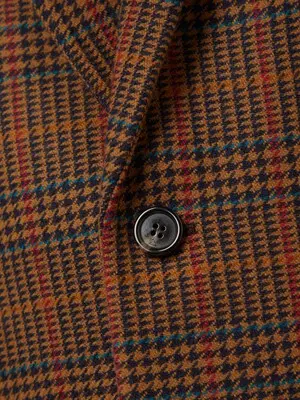 Saint Laurent Prince Of Wales Checked Wool Blazer