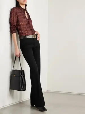 NILI LOTAN Ivan Wool-twill Straight-leg Pants
