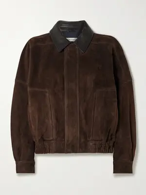 Leather Trimmed Suede Jackets
