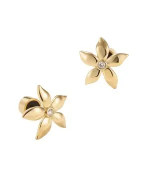 Ileana Makri Mini Blossom Diamond Stud Earrings