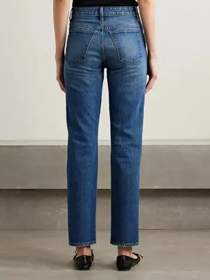 Khaite Viv High-rise Slim-leg Jeans - Blue