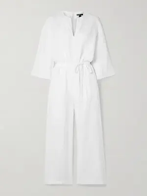 JAMES PERSE Linen Jumpsuit - White