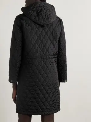 Burberry Hooded Quilted Shell Jacket