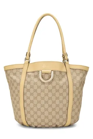 Gucci Original Gg D-ring Abbey Tote - Yellow