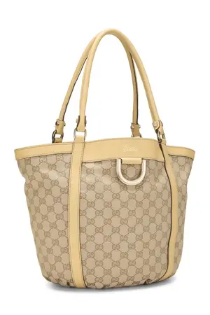 Gucci Original Gg D-ring Abbey Tote - Yellow