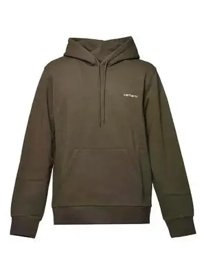 Carhartt Work In Progress Logo-embroidered Hoodie - Green