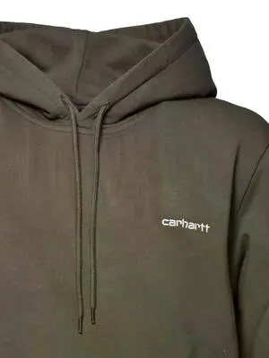 Carhartt Work In Progress Logo-embroidered Hoodie - Green