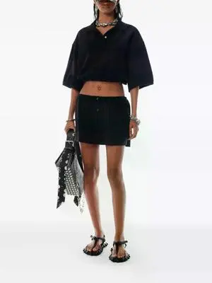 Alexander Wang Elasticated-waist Miniskirt - Black