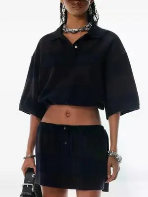 Alexander Wang Elasticated-waist Miniskirt - Black