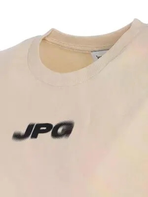JEAN PAUL GAULTIER Logo-print Crew-neck T-shirt - Neutrals