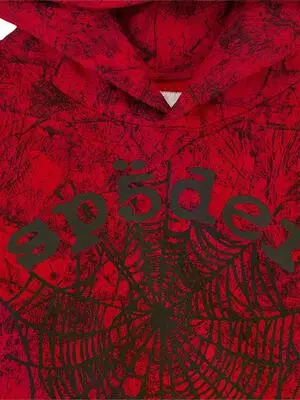 SP5DER Spiderweb-print Hoodie