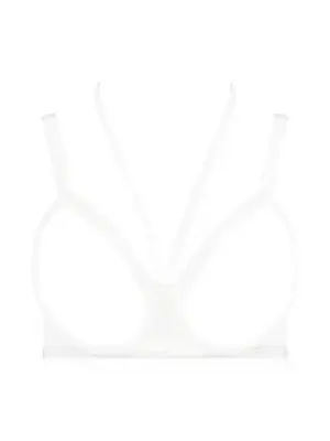 MAISON CLOSE Pure Tentation Harness Bra - White
