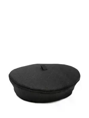 Ruslan Baginskiy Pinstriped Beret - Black