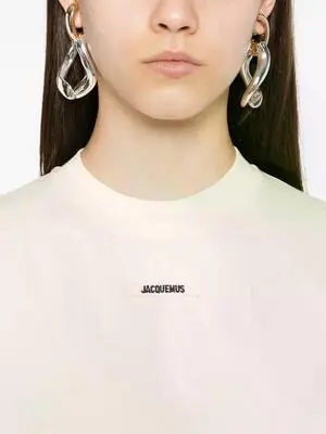 Jacquemus Logo-plaque Cotton T-shirt