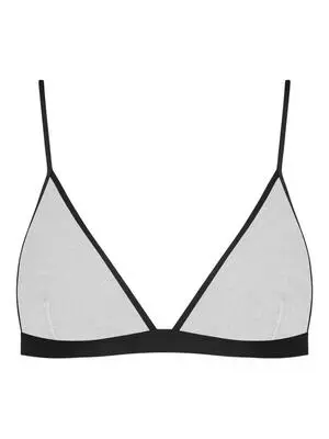 MAISON CLOSE Pure Tentation Triangle Mesh Bra - Black