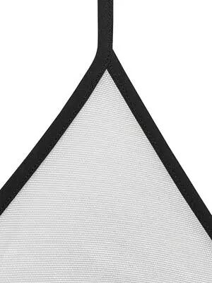 MAISON CLOSE Pure Tentation Triangle Mesh Bra - Black
