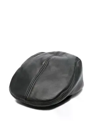 Ruslan Baginskiy Leather Panelled Beret