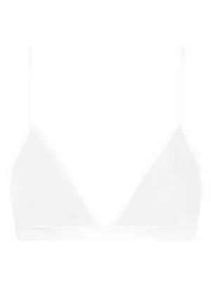 MAISON CLOSE Pure Tentation Triangle Mesh Bra - White
