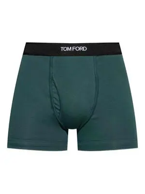 TOM FORD Branded-waistband Boxers - Green