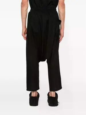 Alchemy Fashions Linen-blend Drop-crotch Trousers
