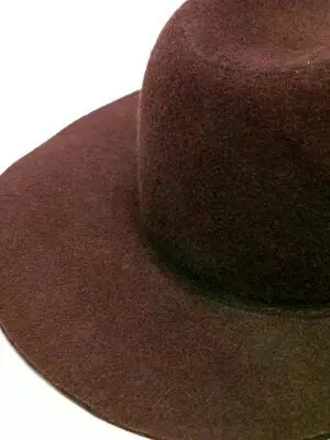 Ruslan Baginskiy Felt Wide-brim Fedora Hat - Brown