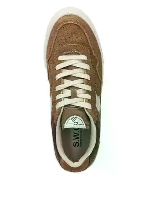 S.W.C STEPNEY WORKERS CLUB S-strike Panelled Trainers - Brown
