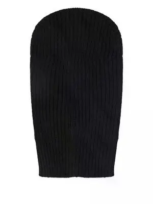 Rick Owens Ribbed V-cut Balaclava