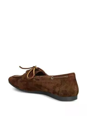 VAGABOND SHOEMAKERS Hillary Lace-up Suede Boat Shoes