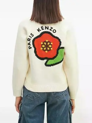 Kenzo Pop Flower-logo Cardigan