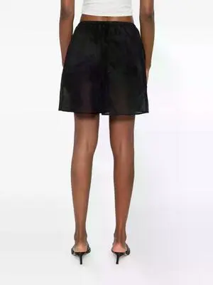 TOTEME Elasticated Ramie Shorts - Black
