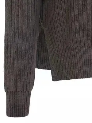 Rick Owens Ribbed Mock-neck Sweater