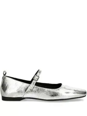 VAGABOND SHOEMAKERS Delia Buckle-strap Square-toe Ballet Flats