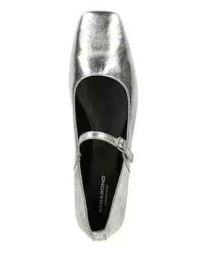 VAGABOND SHOEMAKERS Delia Buckle-strap Square-toe Ballet Flats