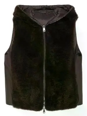Brunello Cucinelli Hooded Faux-fur Gilet
