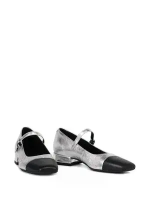 VAGABOND SHOEMAKERS 25mm Debbi Metallic Leather Pumps - Silver
