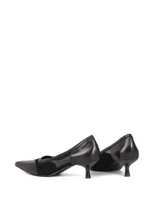 VAGABOND SHOEMAKERS 47mm Lykke Leather Mesh Pumps
