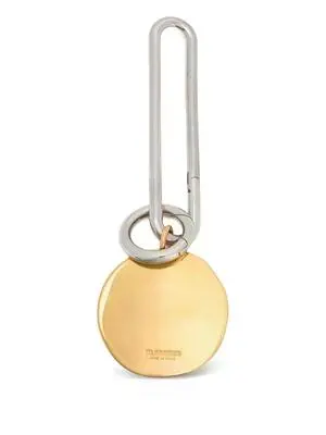 JIL SANDER Round Pendant Keyring - Silver