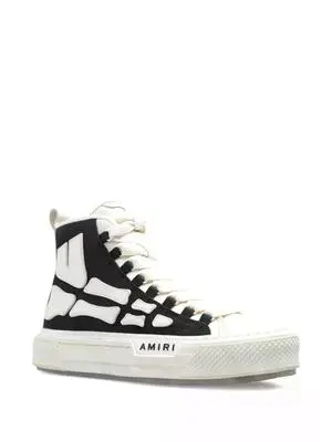 Amiri Skeleton Print High Top Sneakers - Black