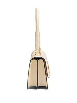 Valentino Garavani Vain Bag With Handle In Shiny Calfskin - Neutrals