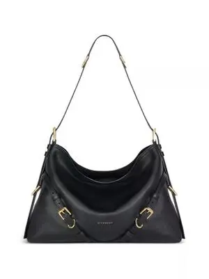 Givenchy Medium Voyou Bag In Shiny Leather - Black