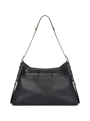 Givenchy Medium Voyou Bag In Shiny Leather - Black