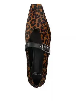 VAGABOND SHOEMAKERS Wioletta Leopard-print Ballet Flats - Brown