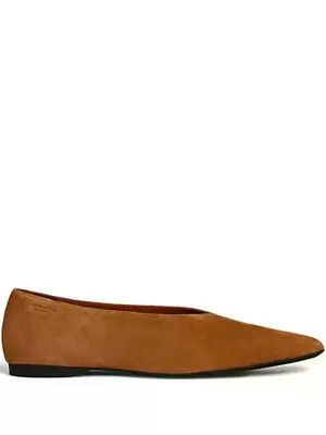 VAGABOND SHOEMAKERS Hermine Pointed-toe Suede Ballet Flats
