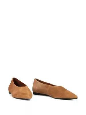 VAGABOND SHOEMAKERS Hermine Pointed-toe Suede Ballet Flats