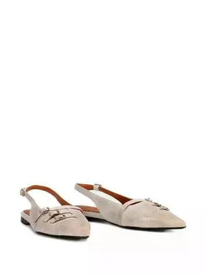 VAGABOND SHOEMAKERS Hermine Buckled Slingback Ballet Flats - Neutrals