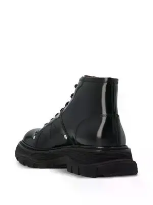 Alexander McQueen Leather Ankle Boots