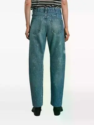 TANAKA Paint-splatter Five-pocket Jeans