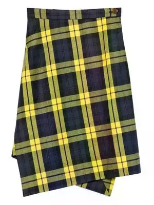 Plain Checks Skirts